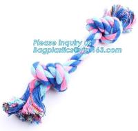 China Cotton Dog Rope Toy Set for Tugging and Teething Durable 60cm Pet Chew Toy for sale