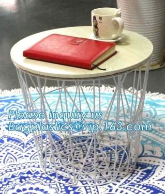 China Commercial Marble Top Metal Wire Square Coffee Table 80x80x45cm for Hotel Living Room for sale
