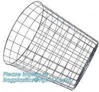 China Wholesale Decorative Metal Wire Storage Basket with Hanging Design for Laundry and Fruit for sale