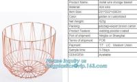 China Heavy Duty Lined Metal Wire Storage Bin with Handles for Office Kitchen Pantry 30pcs MOQ for sale