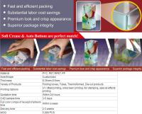 China Custom PET Packaging Box for Underwear 8.8x2x15.5cm Clear Plastic Folding Box for sale