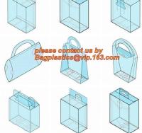 China Custom PET Packaging Box for Underwear 8.8x2x15.5cm Clear Plastic Folding Box for sale