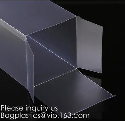 China Custom Clear PVC Window Box Packaging for Gift Box Alternatives to Acrylic Box 0.3mm Thick for sale