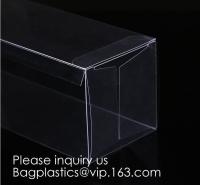 China Custom Clear PVC PET PP Plastic Folding Box 0.1-0.7mm with Foil Stamping for sale