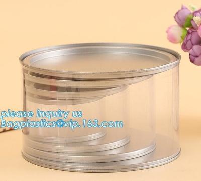 China Clear PET Plastic Jar 85mm Neck Food Grade Screw Type with Aluminium Easy Open Ends for sale