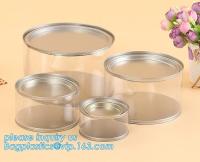 China 1 Gallon Clear PET Plastic Paint Can with Screw Lid Food Grade Round Storage Container for sale