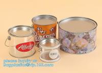 China 1 Gallon Clear PET Plastic Paint Can with Screw Lid Food Grade Round Storage Container for sale