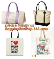 China Custom Printed Cotton Canvas Drawstring Shopping Tote Bag 35x40x15cm 227gsm for sale
