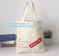 China Custom Printed Eco Friendly Canvas Tote Bag 35x40x15cm 227gsm for Shopping Promotion for sale
