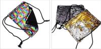 China Mini Sequin Backpack Bow Bling Women Glitter Sequined Travel Bag 35x40x15cm for sale