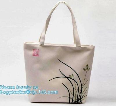 China Custom Printed 12oz Cotton Canvas Tote Bag Natural Color Standard Size Eco Beach Shopping Bag for sale