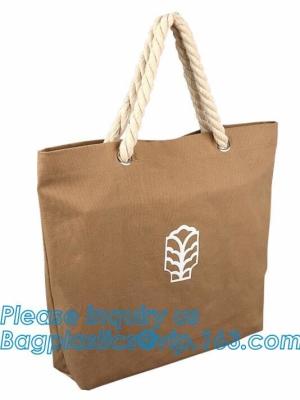China Custom Transparent PVC Beach Tote Bag with Cotton Rope Handle Waterproof Shopping Bag 30x40cm for sale