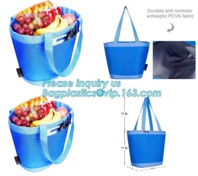 China Insulated Cooler Tote Bag 16 Can Capacity Freezable Picnic Lunch Bag for Camping Beach Travel for sale