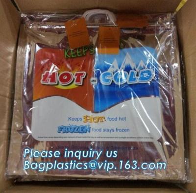 China Custom Food Grade Insulated Aluminum Foil Thermal Pizza Bag 30Lbs Reusable Cooler for sale