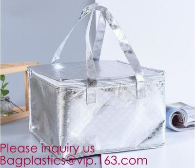 China Custom Printed Non Woven Insulated Thermal Cooler Bag 33x38x26cm Eco Friendly for sale