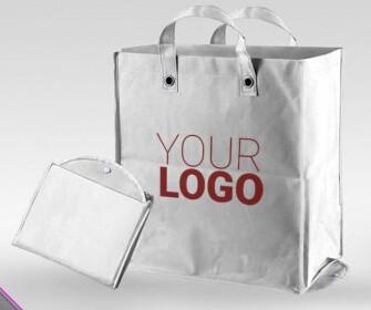 China Custom Logo Printed PP Nonwoven Tote Bag 80gsm Eco Friendly Shopping Bag for Promotions for sale