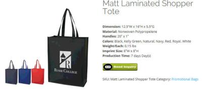 China Matt Laminated Non Woven Shopper Tote Bag 80gsm PP Custom Logo Eco Friendly for sale