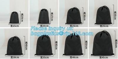 China Non Woven Drawstring Bags 80gsm PP Eco Friendly Promotional Gift Bags with Custom Lamination for sale