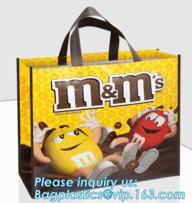 China Custom Printed Laminated Non Woven Bag 80gsm PP Round Bottom Tote for Promotional Use for sale