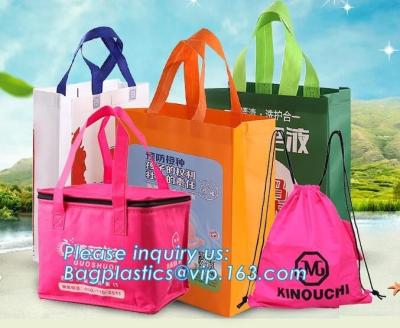 China PP Non Woven Metallic Thermal Bag 80gsm Insulated Cooler for Food Delivery and Picnic for sale