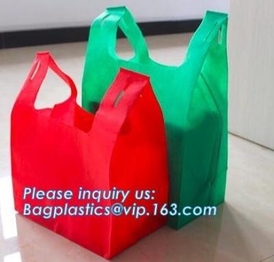 China Custom Promotional Foldable Non Woven Tote Bag 80gsm Recyclable Fabric for Garment Gift for sale