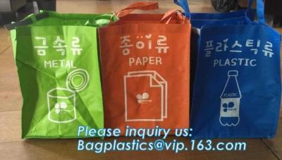 China Non Woven Drawstring Laundry Bag 80gsm PP for Hotel Washing Foldable Corner Design for sale