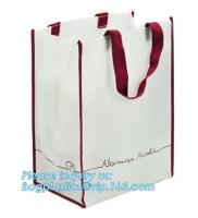 China Wholesale Custom Printed Logo Non Woven Bag 80gsm PP Handle Shopping Tote for Clothes and Fashion for sale