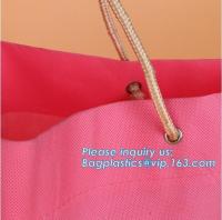 China Laminated Non Woven Shopping Bag with Webbing Handle 80gsm PP Recycled Eco Tote for sale