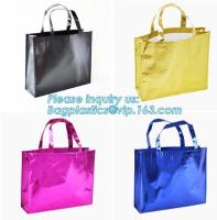 China Custom Logo Die Cut Drawstring Non Woven Bags 80gsm PP Eco Friendly Promotional Tote for sale