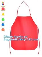 China PP Non Woven Apron 80gsm Disposable Chef Painting Apron for Kitchen Houseware for sale