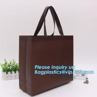 China 80gsm Non Woven PP Shopping Tote Bag with Handles Eco Friendly Reusable 43x42x38cm for sale