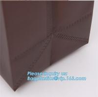 China 80gsm Non Woven PP Shopping Tote Bag with Handles Eco Friendly Reusable 43x42x38cm for sale