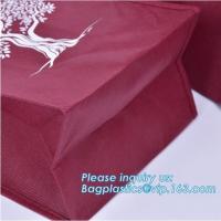 China 100% Biodegradable Non Woven Shopping Bag Eco Friendly Recyclable Grocery Bag 80gsm PP for sale
