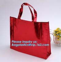 China Custom Printed Recycled Non Woven Shopping Tote Bag 80gsm PP Promotional Eco Bag for sale