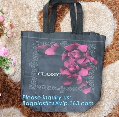 China Custom Laminated PP Non Woven Shopping Tote Bag 80gsm Reusable Eco Friendly Gift Bag for sale