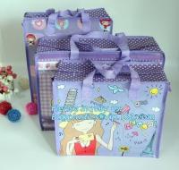 China 80gsm Non Woven PP Promotional Tote Bag 43x42x38cm Eco Friendly Shopping Bag for sale