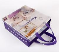 China Custom Laminated PP Non Woven Shopping Tote Bag 80gsm Wholesale Promotional for sale