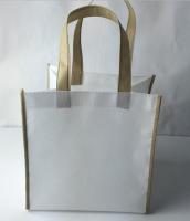 China Custom Metallic Laminated Non Woven Bag 80gsm PP Reusable Shopping Tote for Promotions for sale