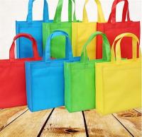 China Custom Eco Friendly Non Woven Bags 80gsm PP Fabric Tote Promotional Shopping Bags for sale