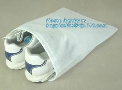 China Non Woven Shoes Bag 80gsm PP Eco Friendly Drawstring Pouch for Travel Storage for sale