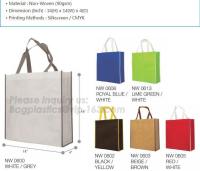 China Laminated Recycled RPET Non Woven Tote Bag 80gsm Eco Friendly Shopping Bag for sale