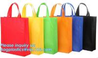 China Custom Logo Film Laminated Non Woven Shopping Bag 80gsm PP Promotional Tote for sale