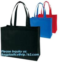 China Custom Logo Film Laminated Non Woven Shopping Bag 80gsm PP Promotional Tote for sale