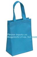 China Custom Durable Recycled Non Woven Shopping Bag 80gsm with Sewn Handles for sale