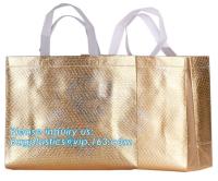 China Custom Non Woven Grocery Handle Bags with 80gsm Fabric for Eco Friendly Shopping for sale