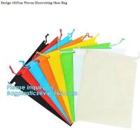 China Custom Non Woven Shopping Bag 80gsm PP Fabric Eco Friendly Tote with Drawstring for sale