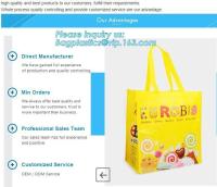 China Custom Non Woven Promotional Tote Bag 80gsm Eco Friendly Shopping Bag with Logo for sale