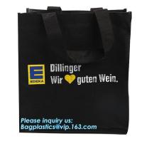China Large Size Waterproof Non Woven Cosmetic Bag Metallic BOPP Fabric Recycled 80gsm for sale
