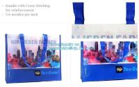 China Promotional Reusable D-Cut Non Woven Bag Laminated PP Eco Tote 80gsm for sale