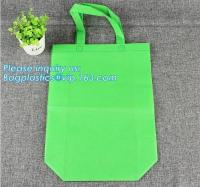 China Custom Logo Non Woven Fabric Tote Bag Promotional Shopping Bag 80gsm 38x42cm for sale